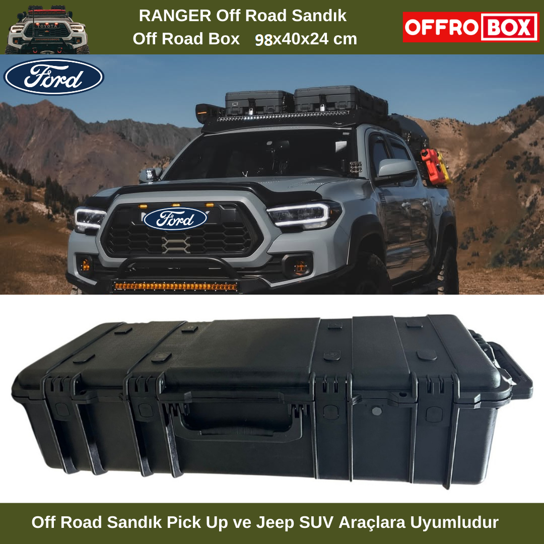 Ford Ranger Off Road Sandık Ranger Off Road Box 98x40x24 cm